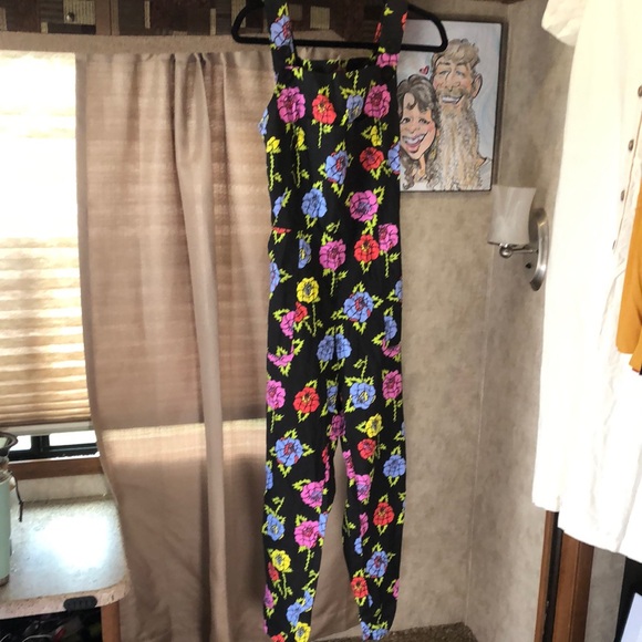 Nooworks | Pants & Jumpsuits | Nooworks Roses Black Jumpsuit | Poshmark